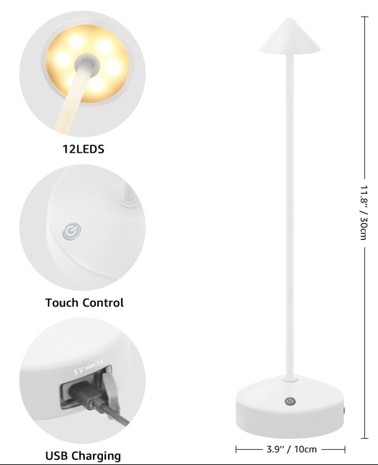 Raytech Power Rechargeable Light White RTC-1130 - mercato.gr